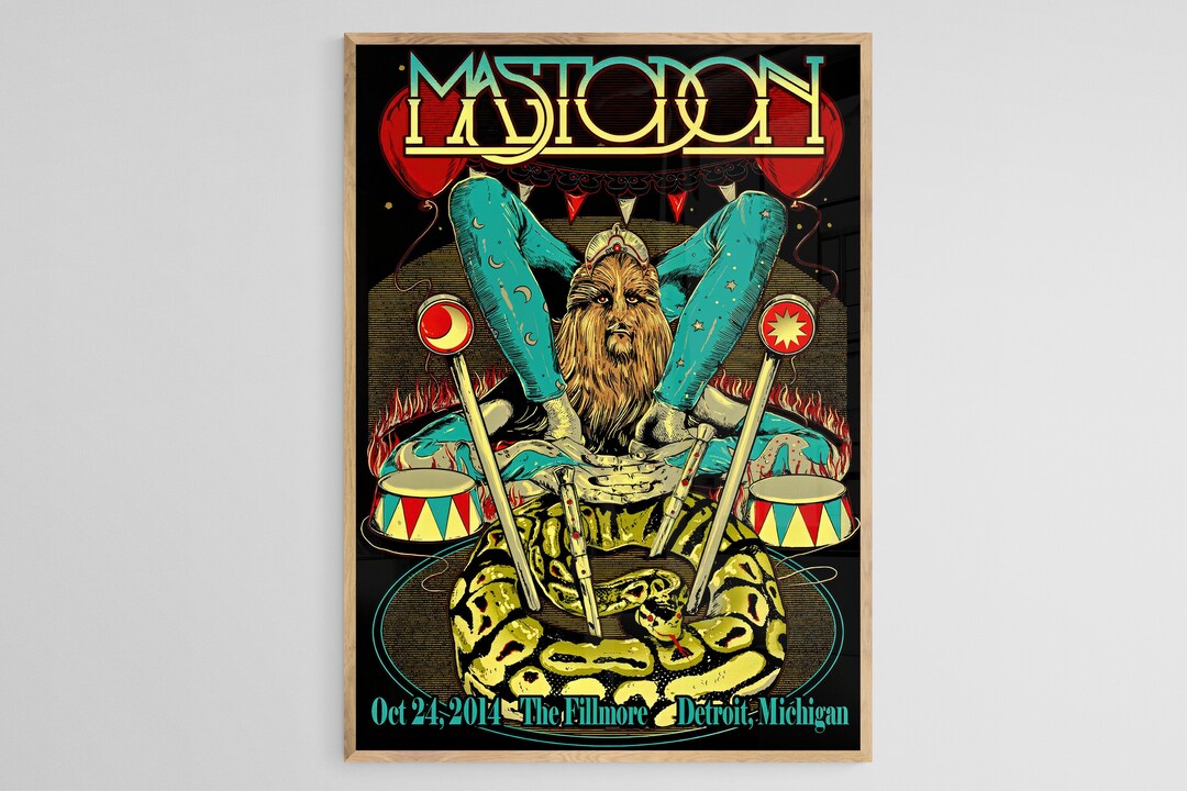 Mastodon Poster Prog-metal Music Poster Digital Poster Wall - Etsy