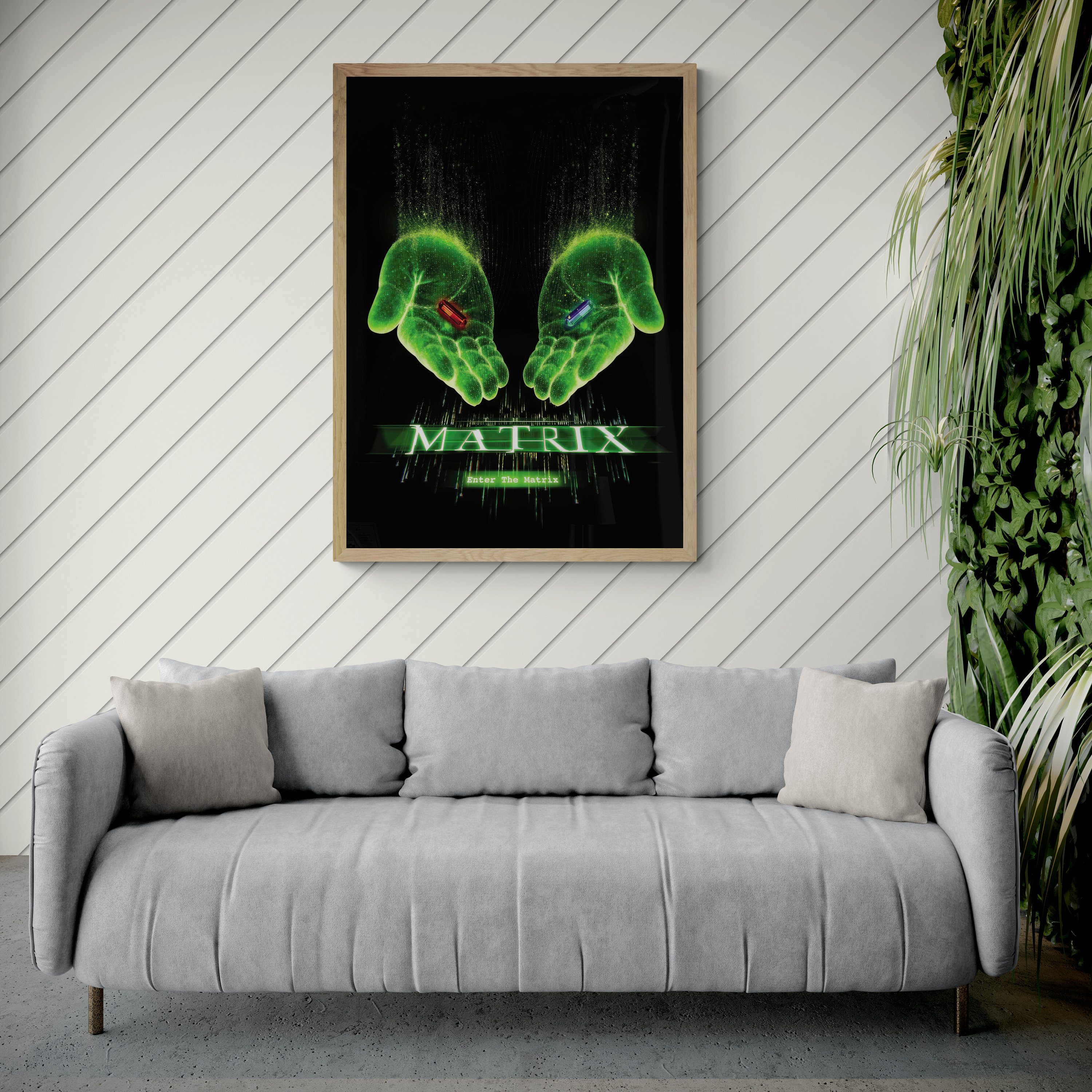 Matrix Wall Art, Matrix Poster Print, Matrix Art, Movie Poster, Digital ...
