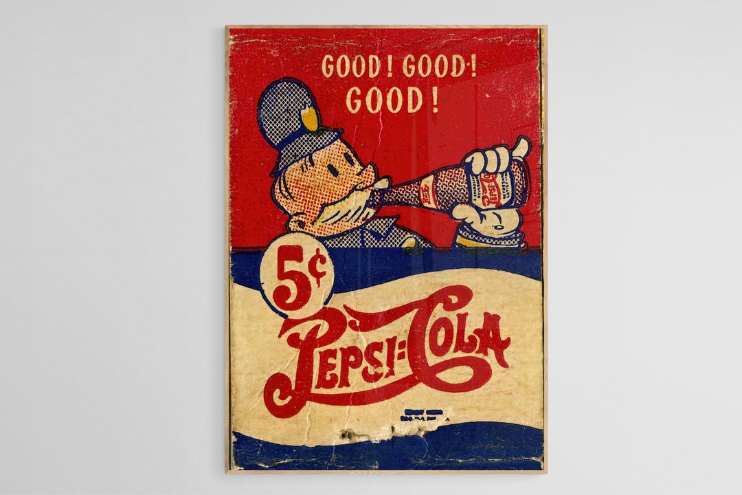 Pepsi Poster Pepsi Vintage Home Decor Wall Decor Digital - Etsy