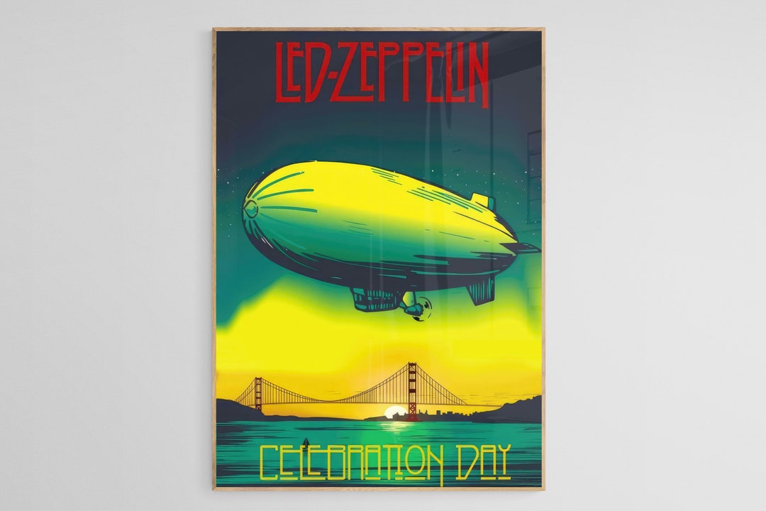 Led Zeppelin Poster, Led Zeppelin Print, Led Zeppelin Music Art, Led ...