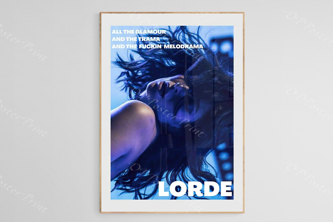 Lorde Poster, Lorde Print, Lorde Decor, Music Poster, Lorde Gift ...