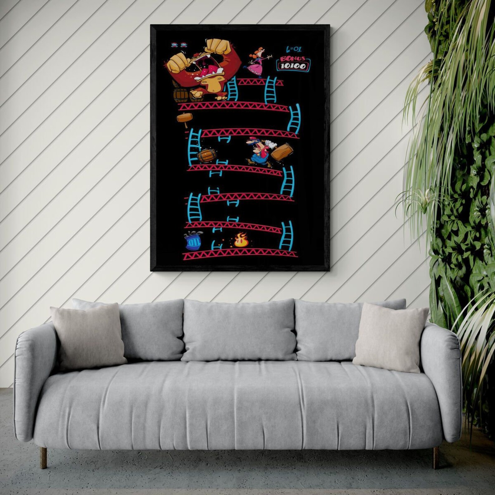 Donkey Kong Poster Donkey Kong Print Game Art Donkey Kong - Etsy