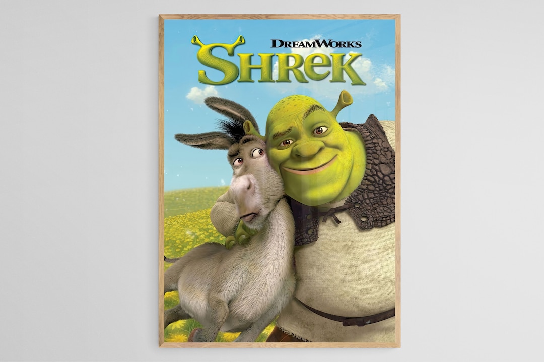 Shrek Wall Art, Shrek Poster Print, Shrek, Movie Poster, Digital Poster ...