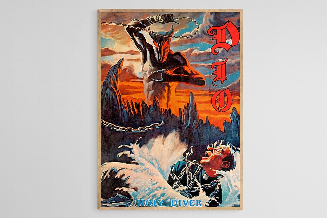 Dio Poster Dio Music Poster Dio Holy Diver Music Poster - Etsy
