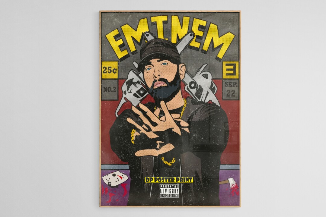 Eminem Eminem Poster Eminem Print Eminem Art Hip Hop - Etsy