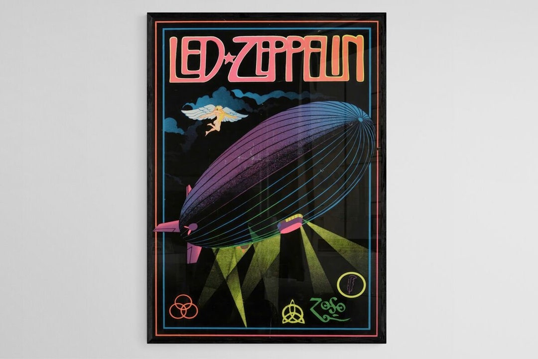 Led Zeppelin Poster, Led Zeppelin Print, Led Zeppelin Art, Home Decor ...