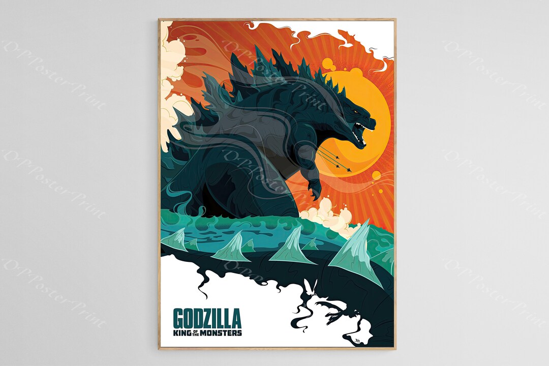 Godzilla Poster, Godzilla Movie Art, Home Decor, Godzilla Decor ...