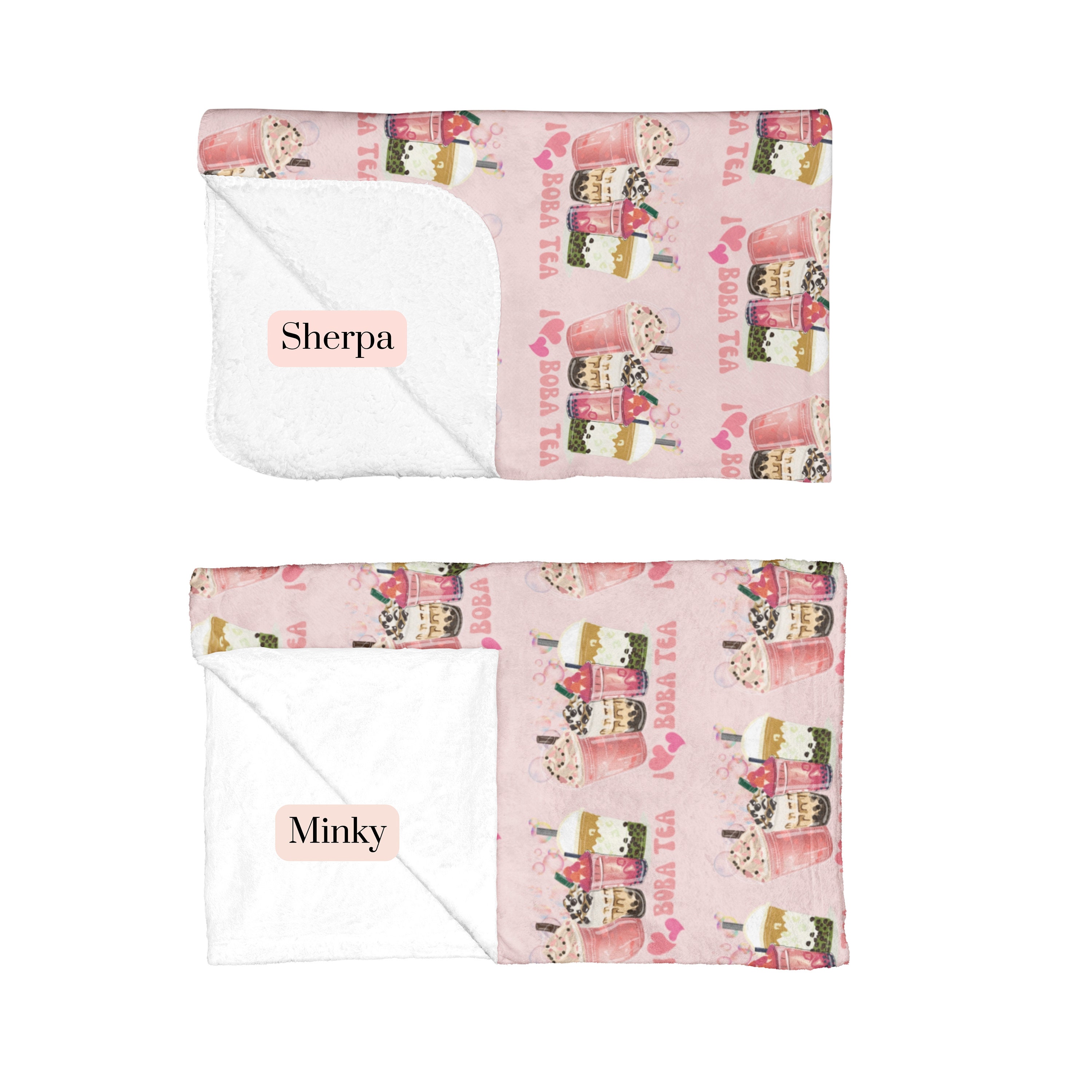 Custom Retro Bubble Tea Blanket, Birthday Gift Boba Lover Blanket, Gift ...