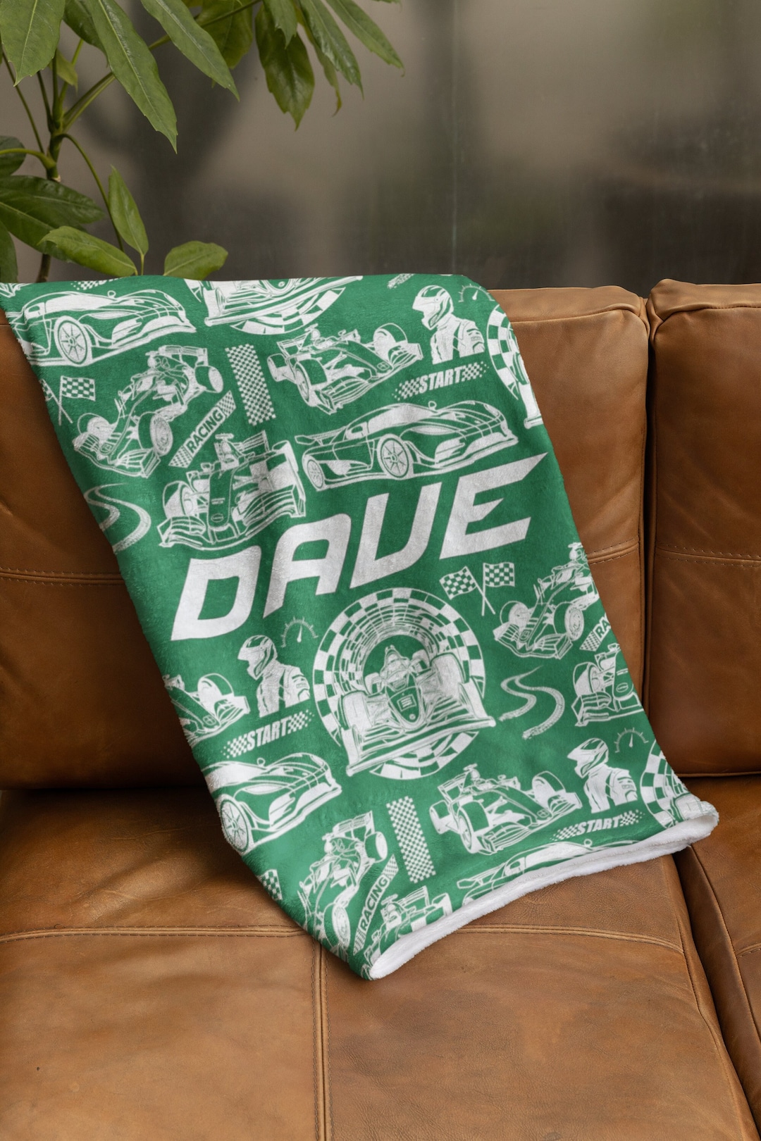 Personalize Racing Blanket, Custom Race Car Minky Blanket, Personalized ...