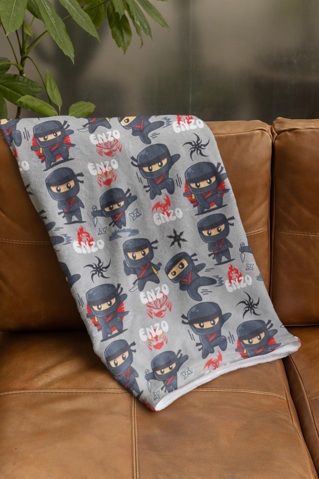 Personalized Ninja Blanket, Custom Ninja Blanket, Customized Ninja ...