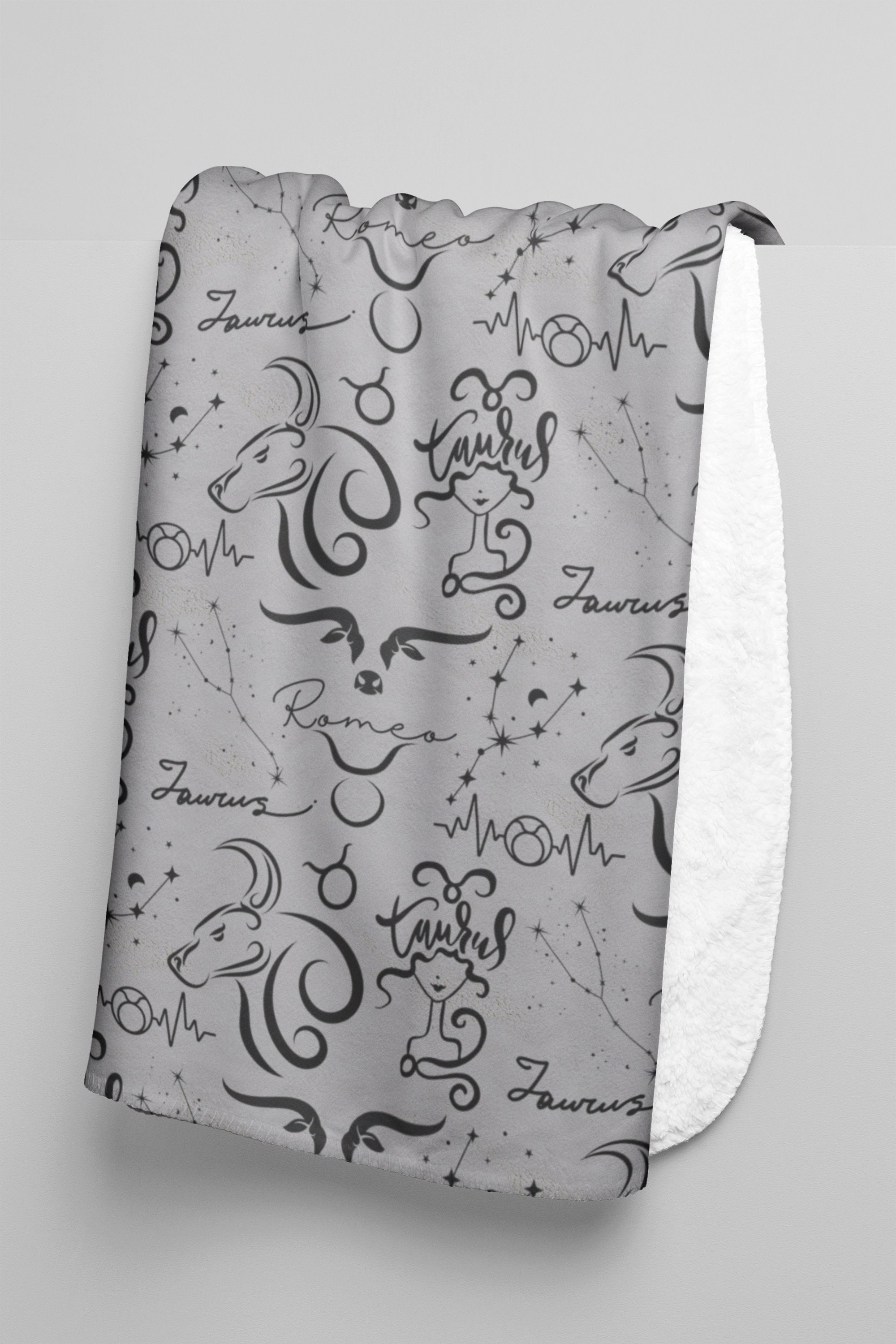 Personalized Taurus Blanket, Customized Taurus Blanket, Custom Zodiac Blanket, Customized ...
