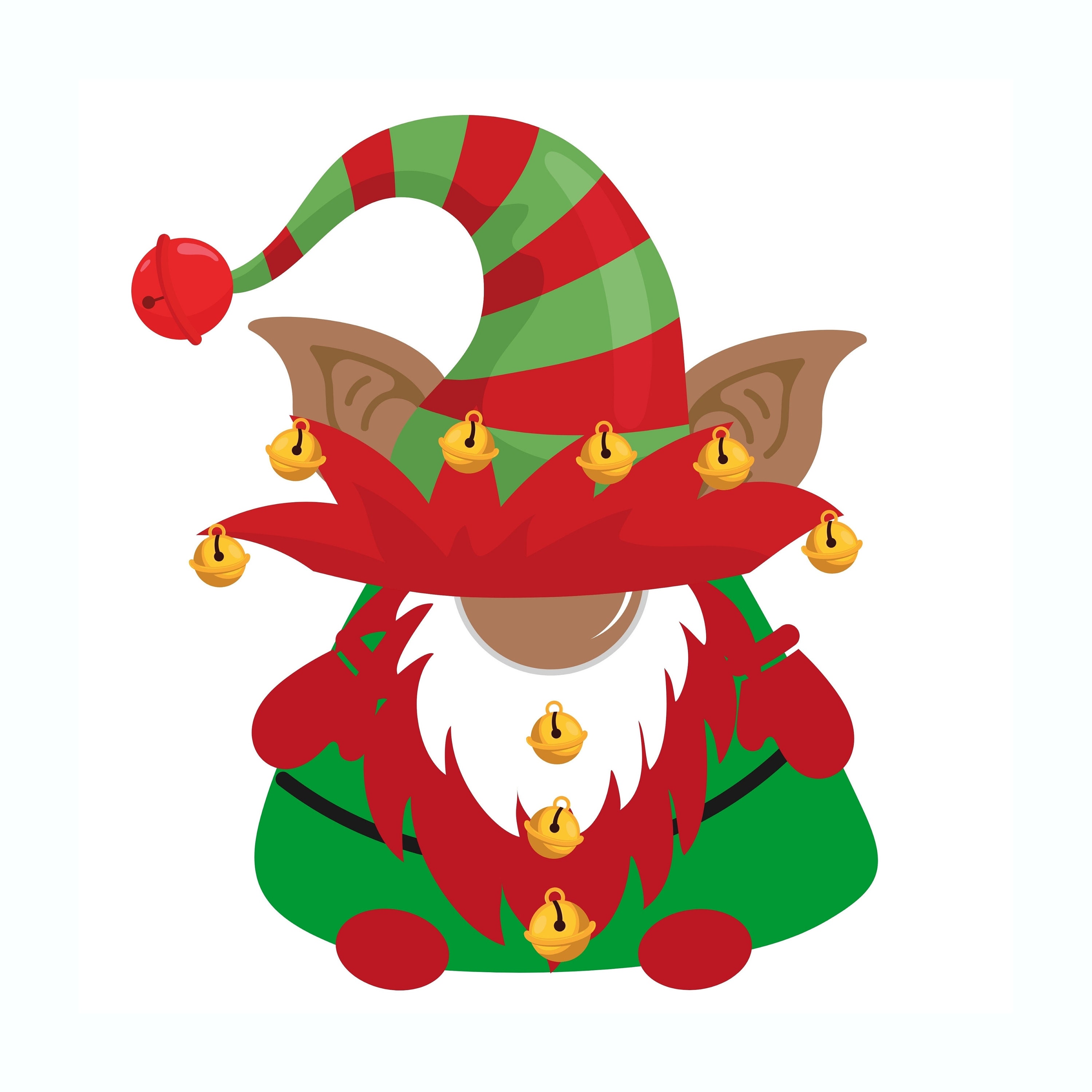 Christmas Gnome Gonk Digital Elf Santa Reindeer 50 Individual Designs ...