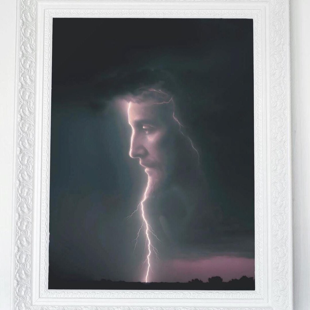 Jesus Christ Thunder Bible Artful God Digital Portrait Good Walls Arts ...