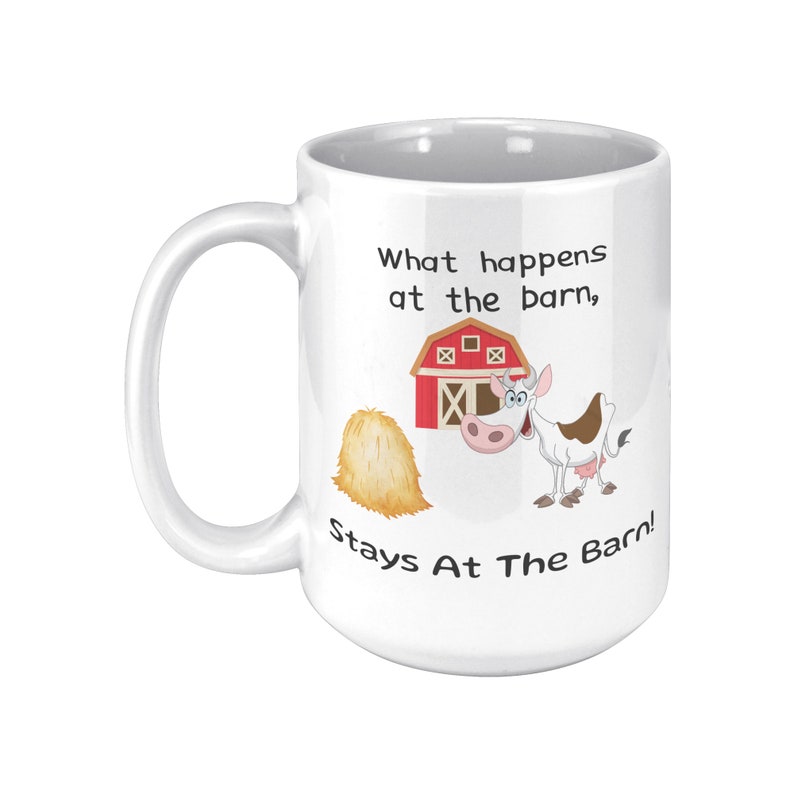 What Happens at the Barn, Funny Mugs, Farmer Gift, Homesteader Mug ...