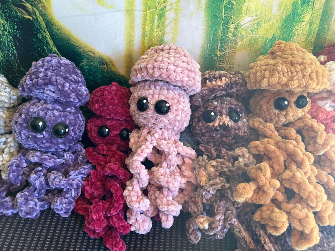 Sensory Squid Crocheted Fidget Toy, ADHD Toy, Fidget Toy, Squid Popable ...