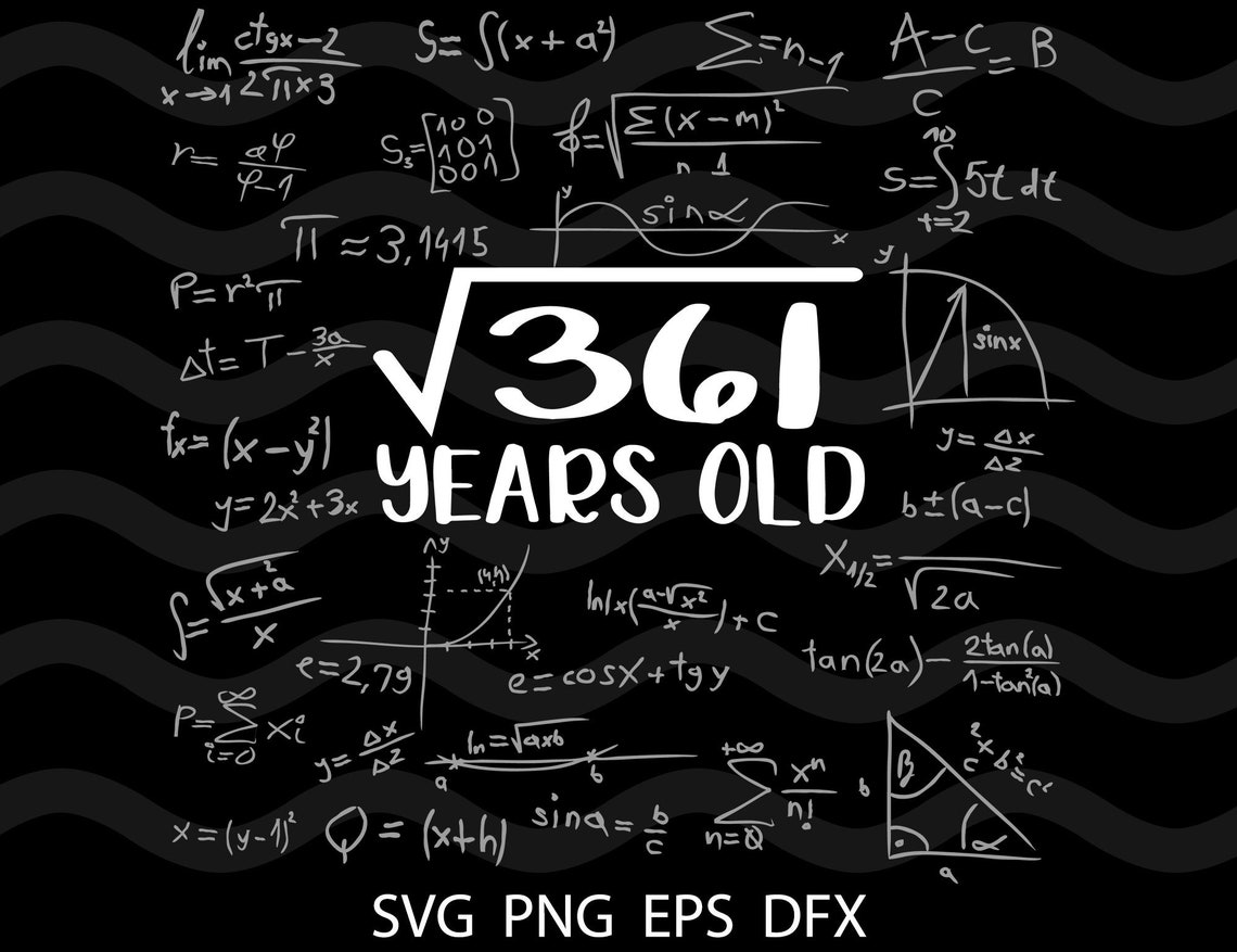 Square Root of 361 :A Milestone Celebration Design | 19th Birthday | 19 ...