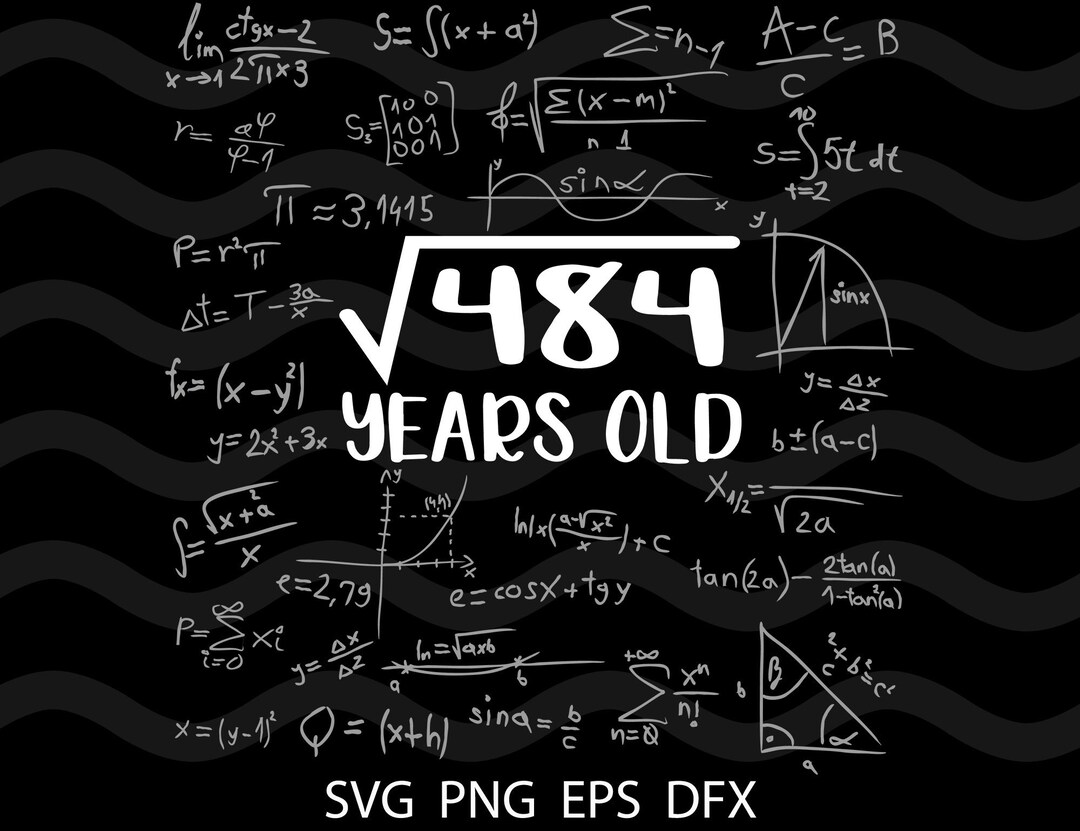 Square Root of 484 :A Milestone Celebration Design | 22nd Birthday | 22 ...