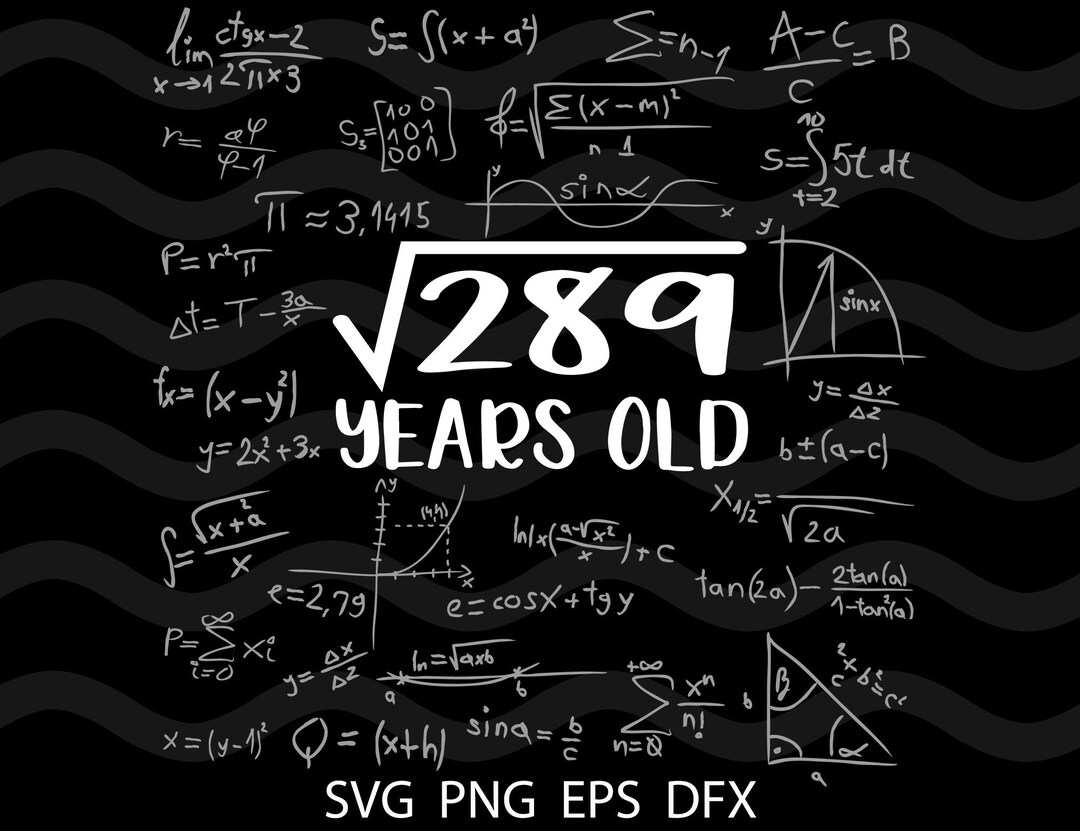 Square Root of 289:A Milestone Celebration Design | 17th Birthday | 17 ...