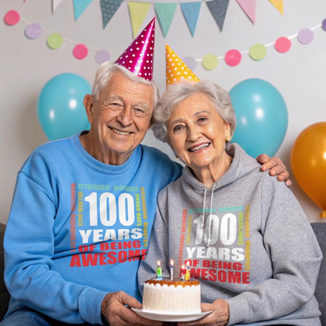 100th Birthday SVG 100 Years of Being Awesome Happy Birthday Design ...