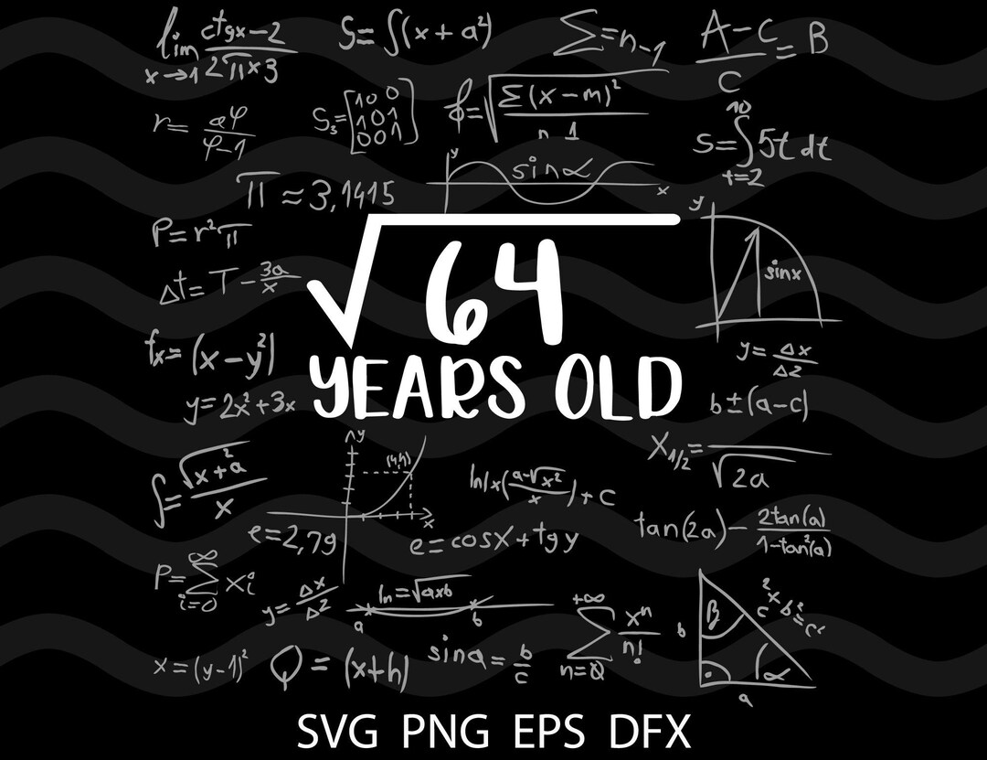 Square Root of 64:A Milestone Celebration Design | 8th Birthday | 8 ...