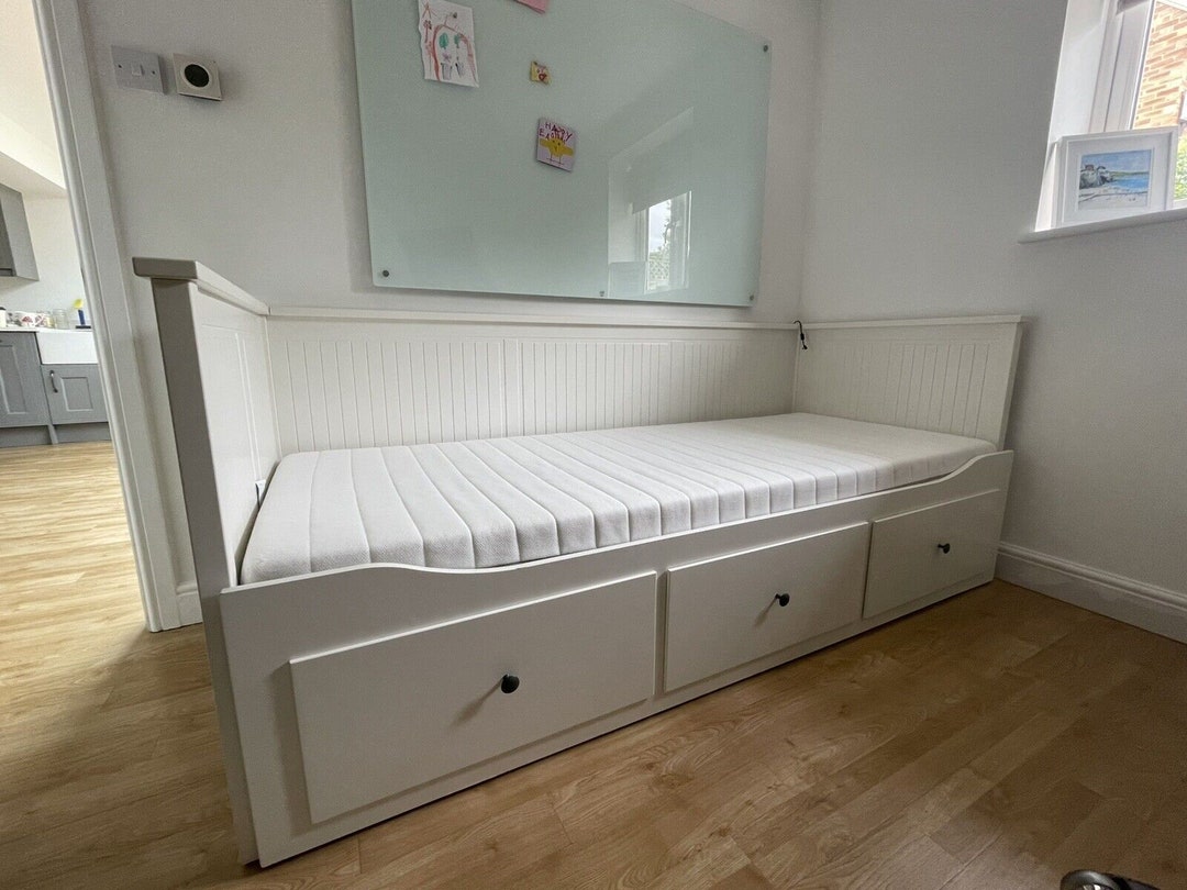 IKEEA Hemnes Daybed Day Bed White With 2 Mattresses Included - Etsy UK