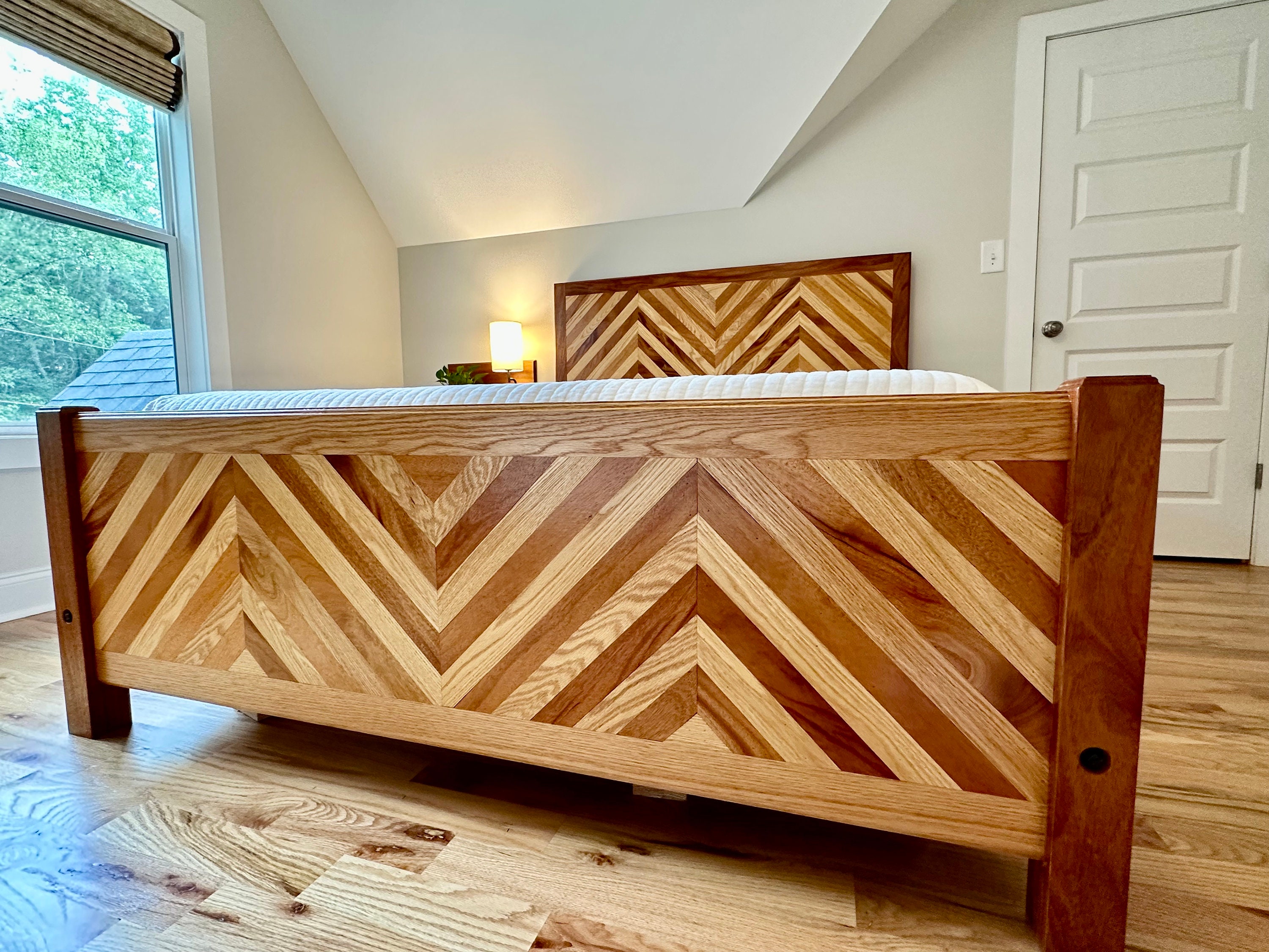 Handmade Solid Wood Bed Made With Oak and Mahogany. the Eaglewood ...