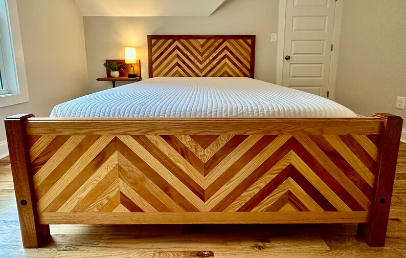 Handmade Solid Wood Bed Made With Oak and Mahogany. the Eaglewood ...
