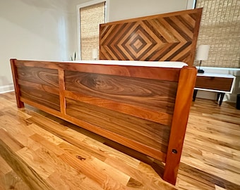 Handmade Solid Wood Bed Made With Oak and Mahogany. the Eaglewood ...