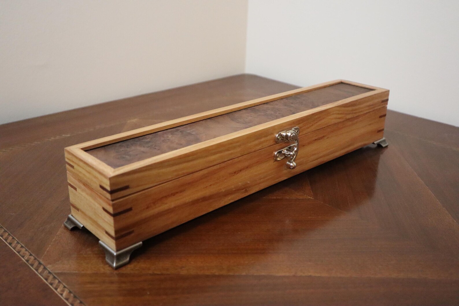 Conductor's Baton Case Handmade With Canarywood and Bronze Cloth ...