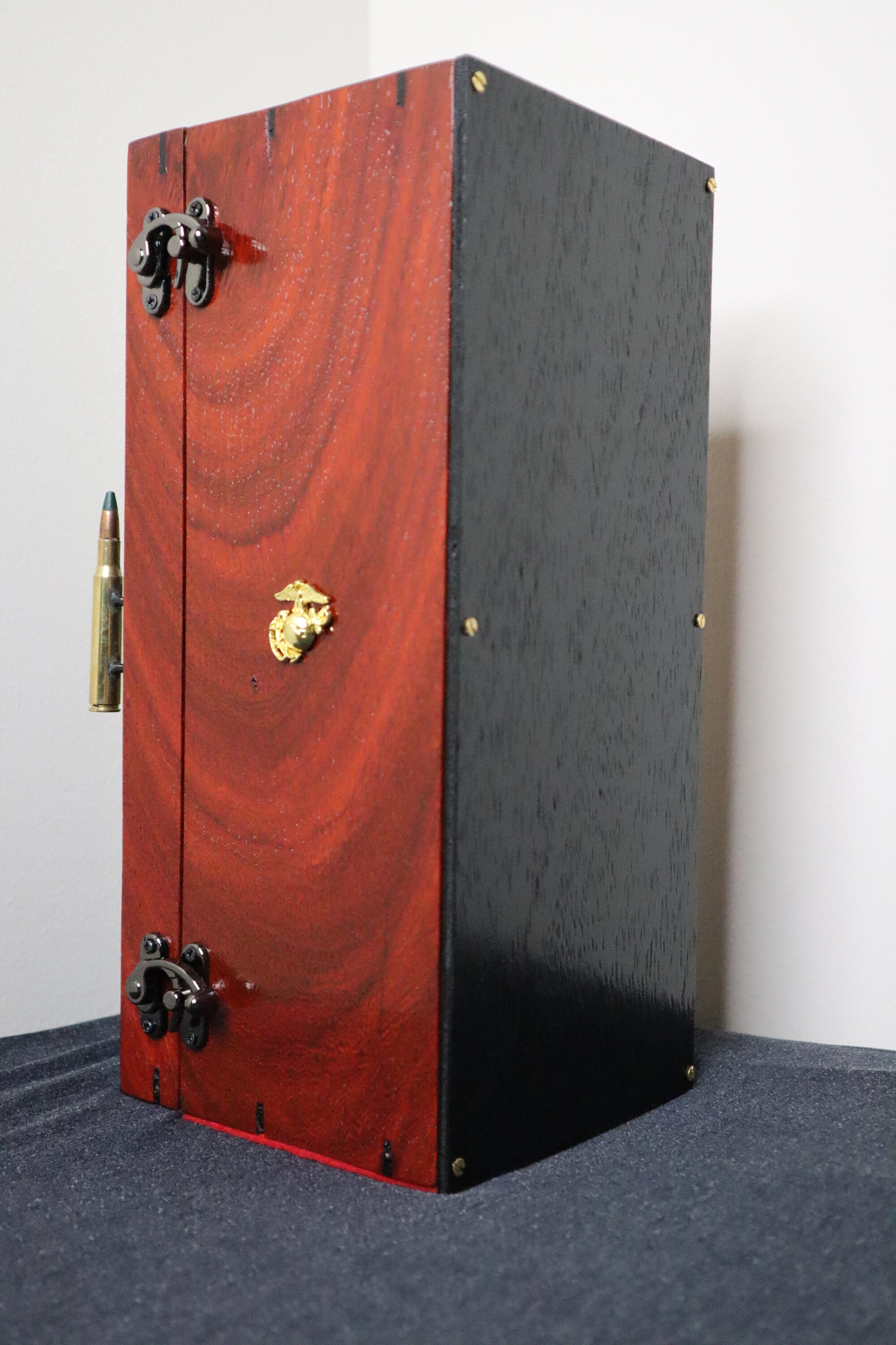 Handmade Marine Corps Display Case in Padauk Wood good for Action ...