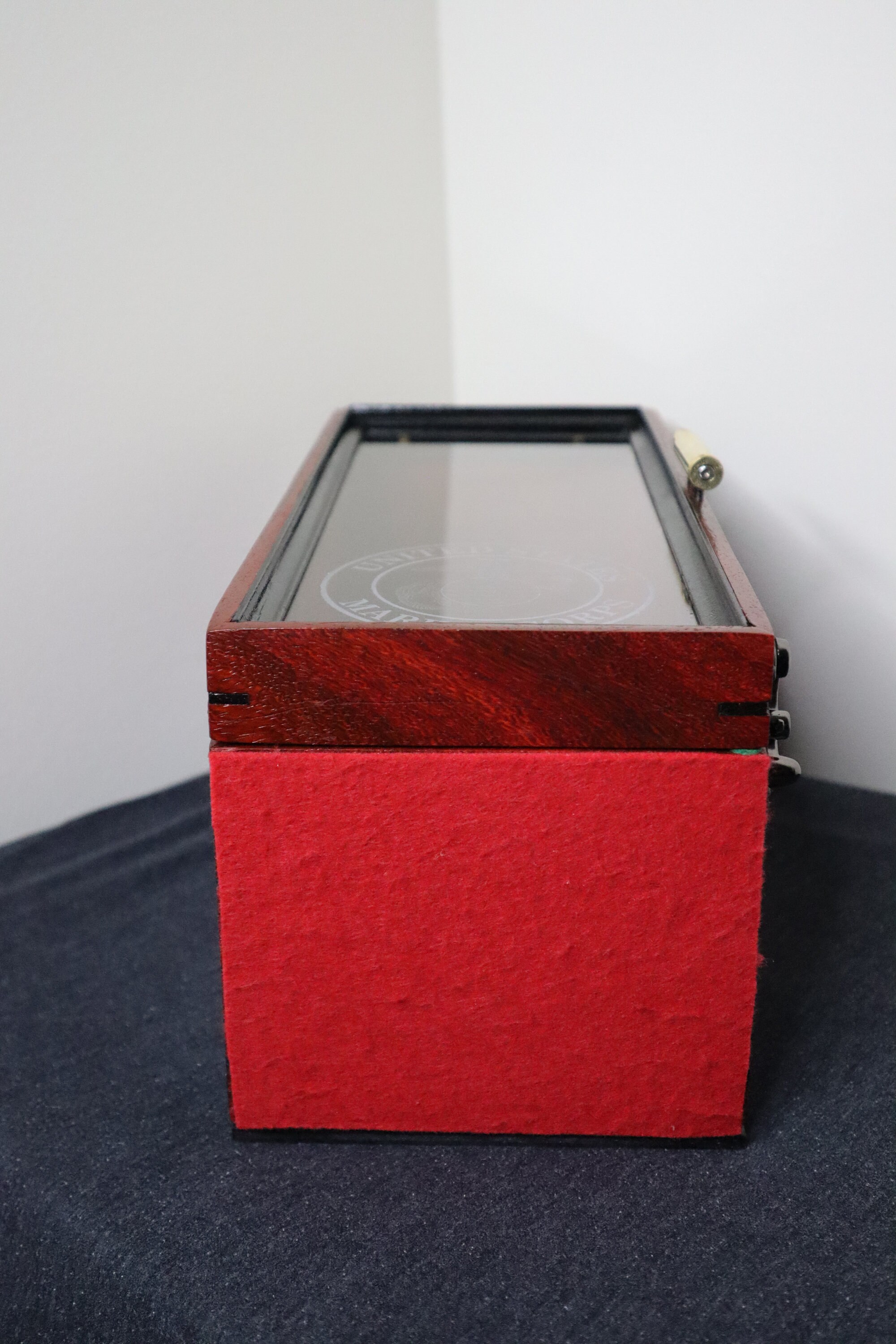 Handmade Marine Corps Display Case in Padauk Wood good for Action ...