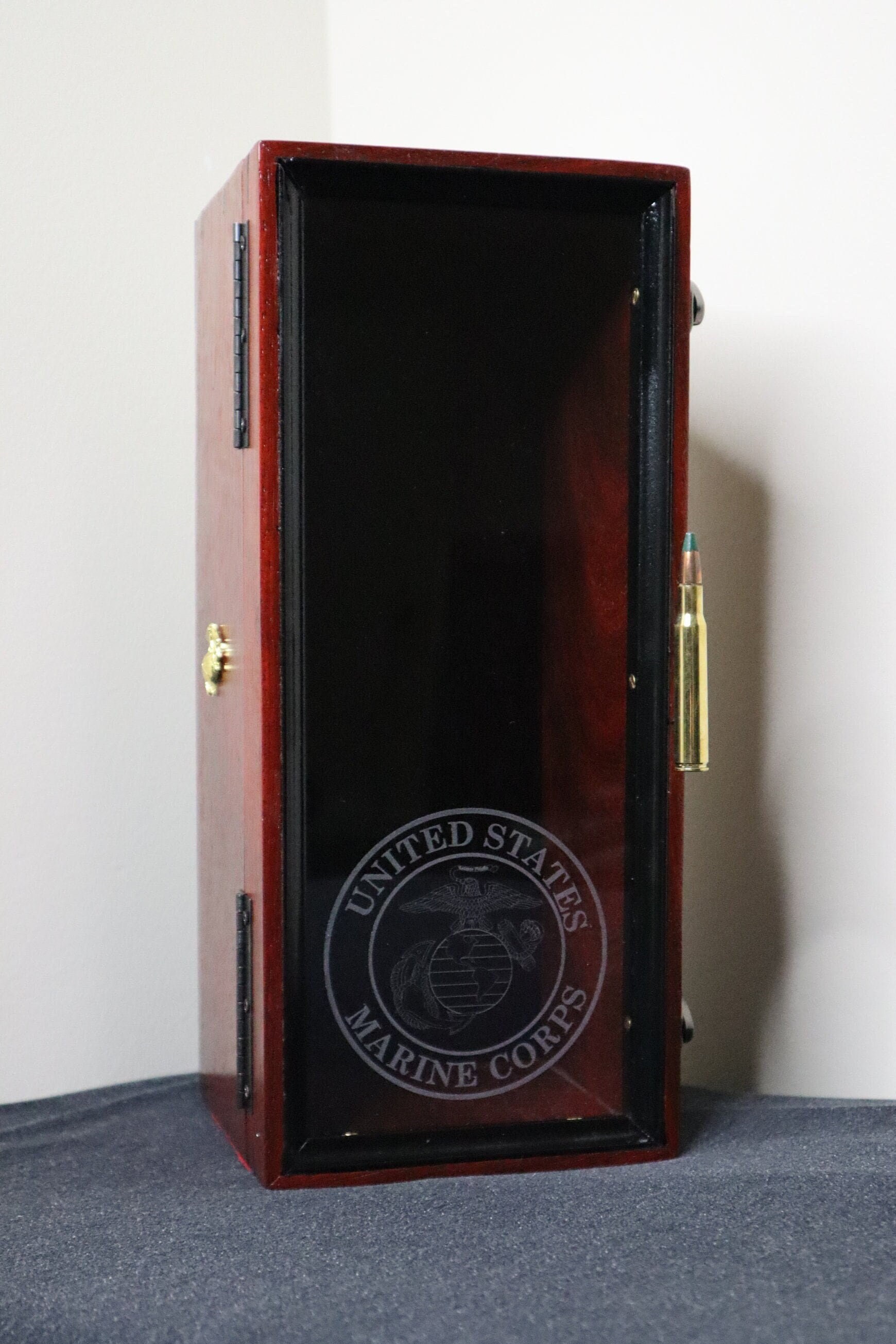 Handmade Marine Corps Display Case in Padauk Wood good for Action ...