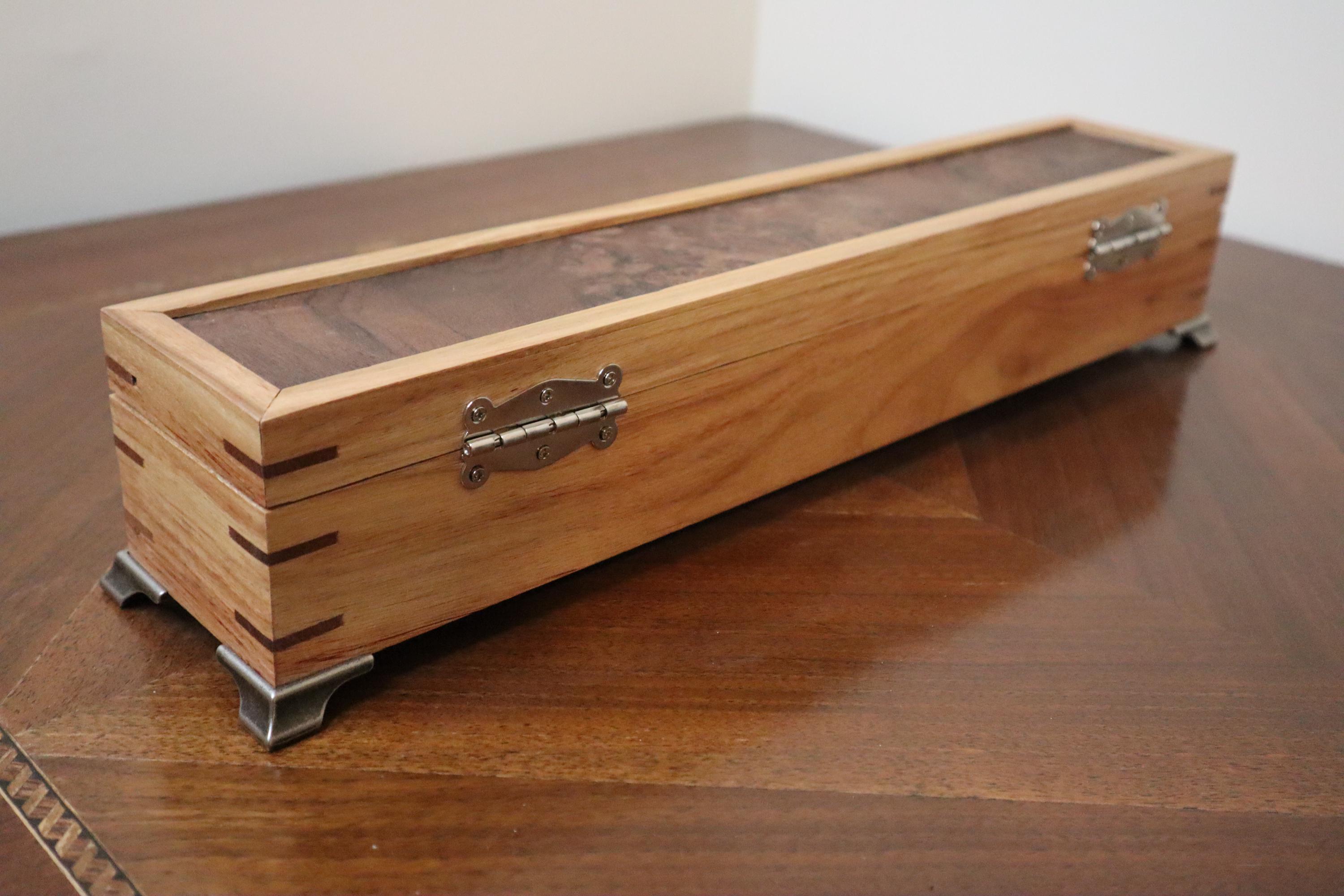 Conductor's Baton Case Handmade With Canarywood and Bronze Cloth ...