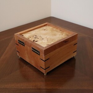 Spanish Cedar Keepsake Box Handmade With Mappa Burl Veneer Top ...