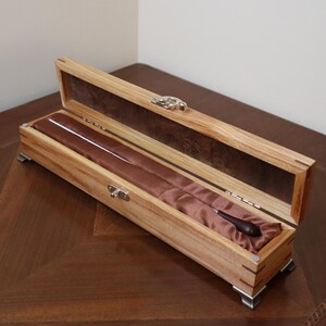 Conductor's Baton Case Handmade With Canarywood and Bronze Cloth ...