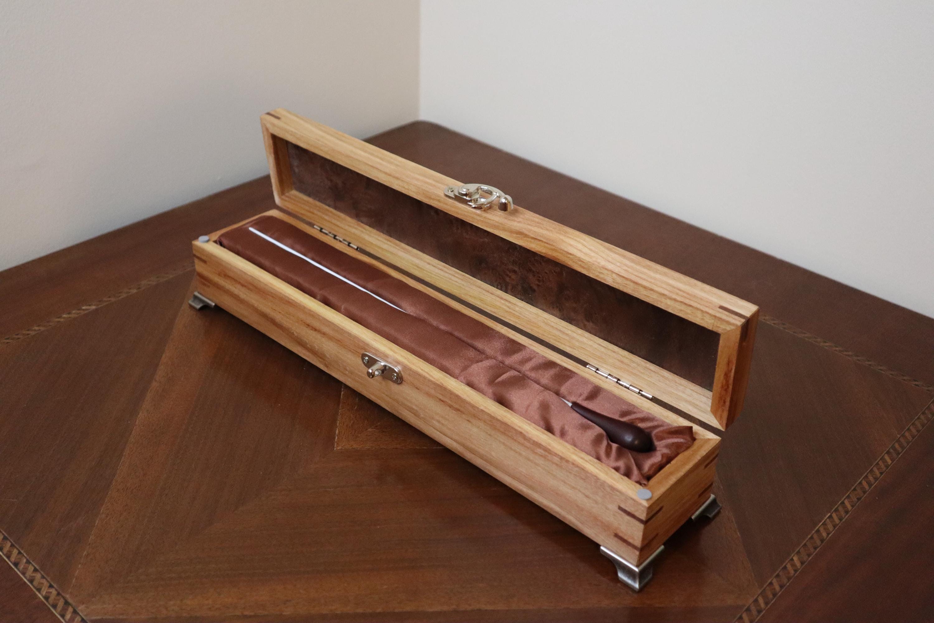 Conductor's Baton Case Handmade With Canarywood and Bronze Cloth ...