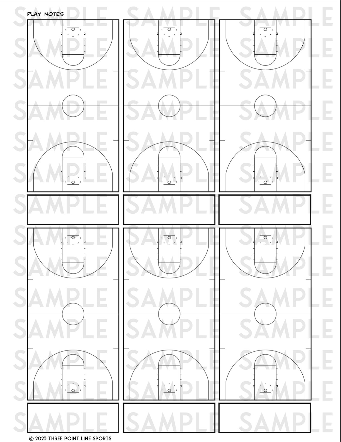 Basketball Coach's Practice Planner and Playbook Pages - Etsy
