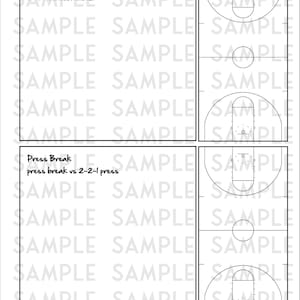 Basketball Coach's Practice Planner and Playbook Pages - Etsy