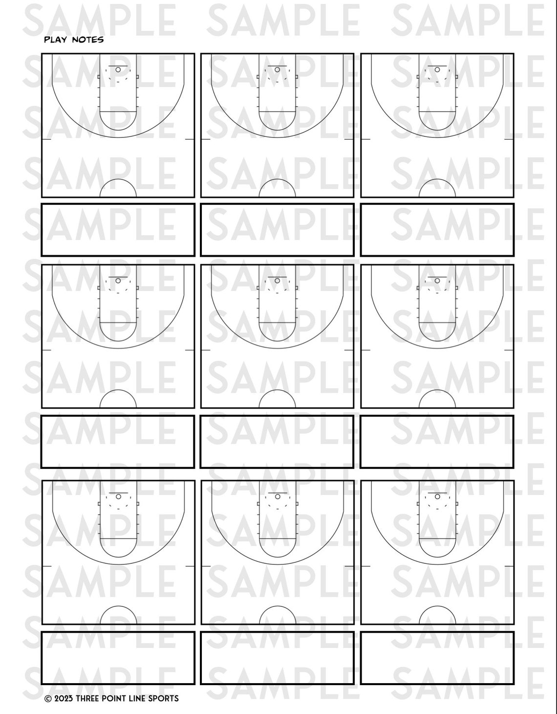 Basketball Coach's Practice Planner and Playbook Pages - Etsy