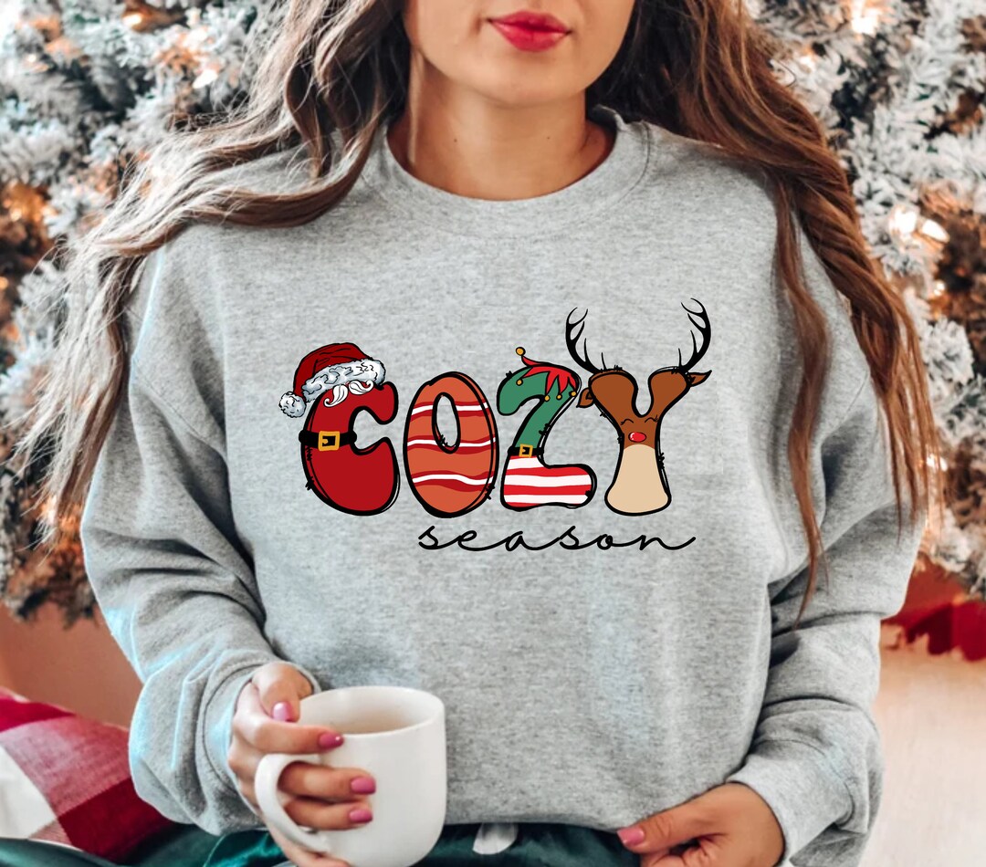 Cozy Season Sweatshirt, Cozy Vibes Shirt, Winter Sweatshirt, Christmas ...