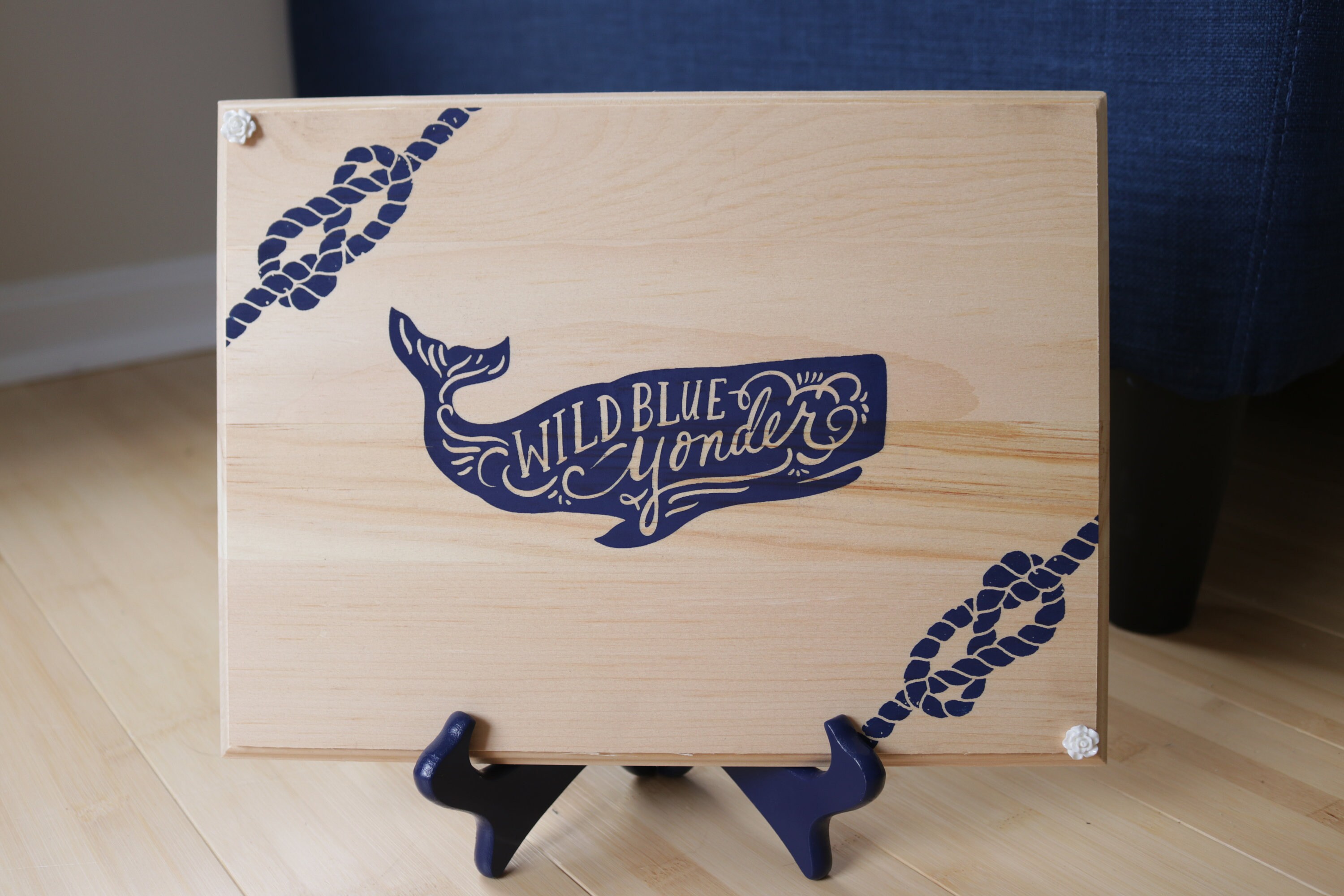 Wild Blue Yonder Whale Table Top Sign - Etsy