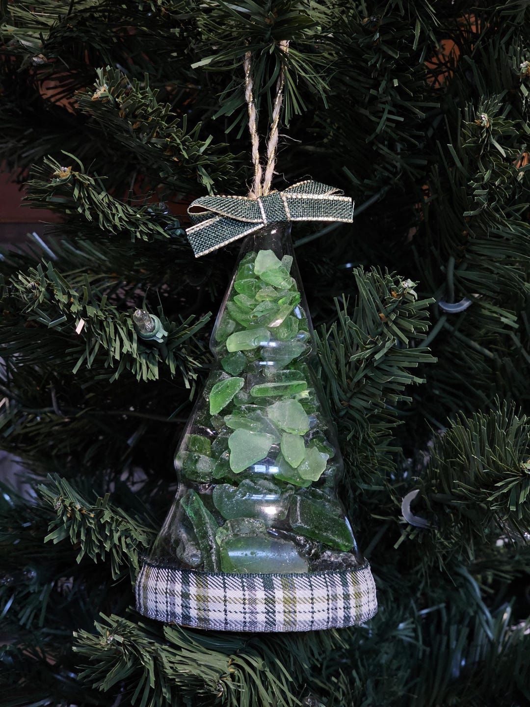 Glass Pine Tree Ornament - Etsy
