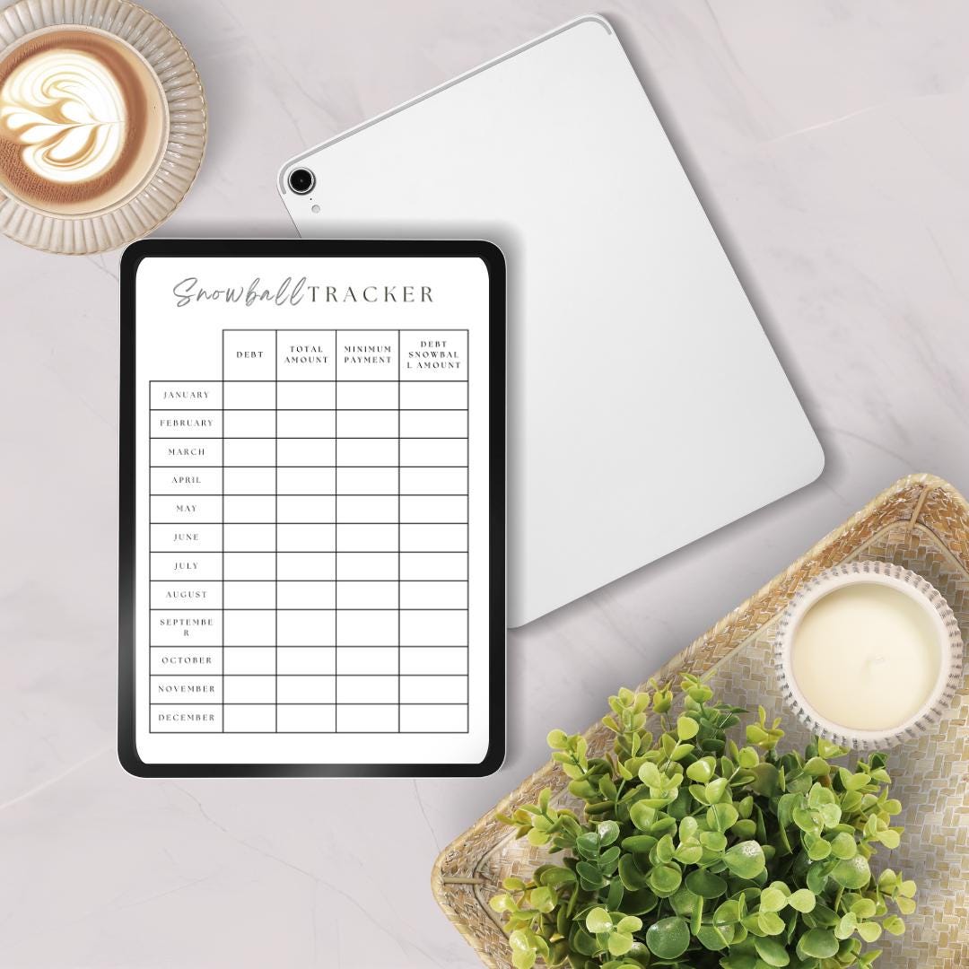 Debt Snowball Tracker | Instant Download | Debt Payoff Planner, Budget ...