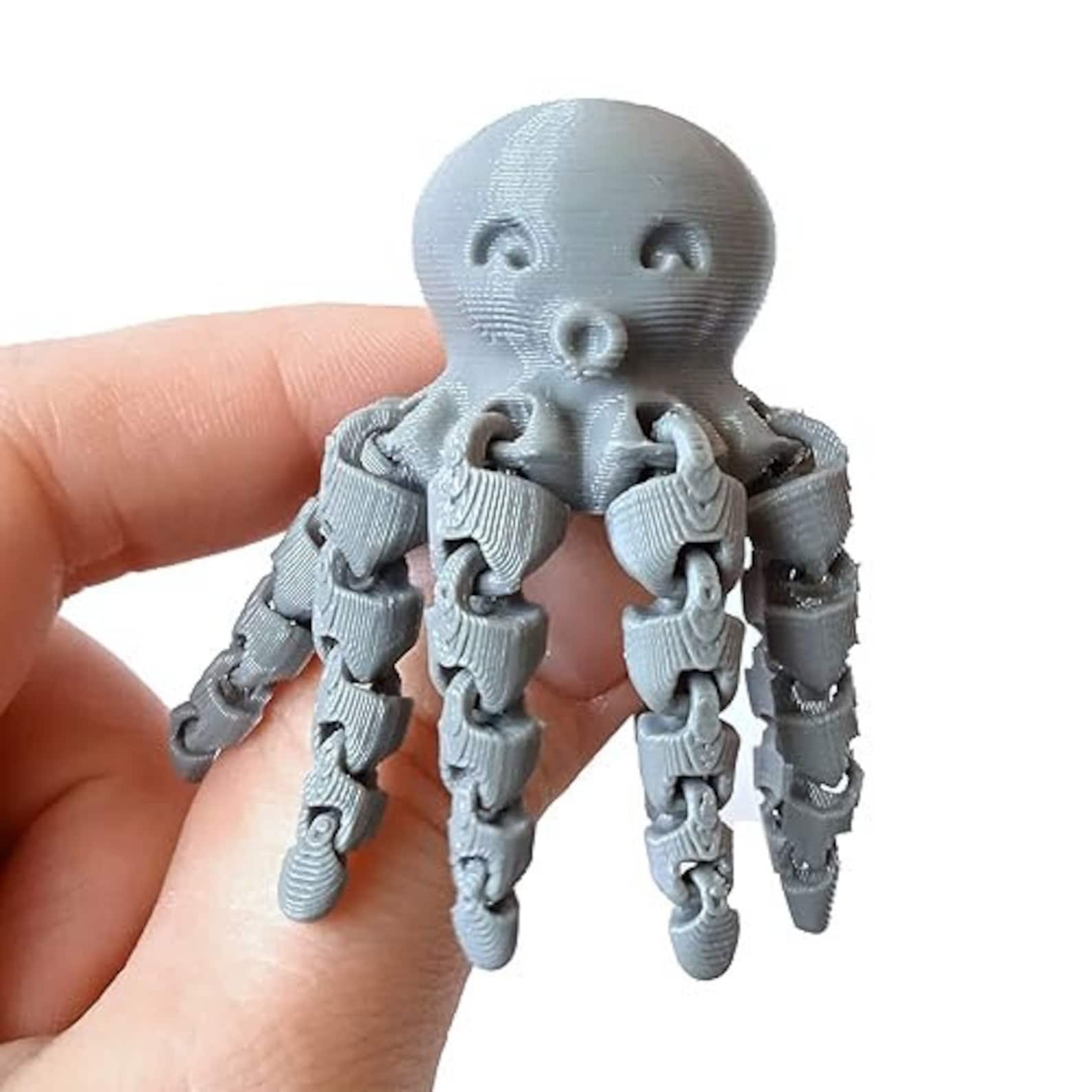 Articulated Octopus 3d Printed - Etsy