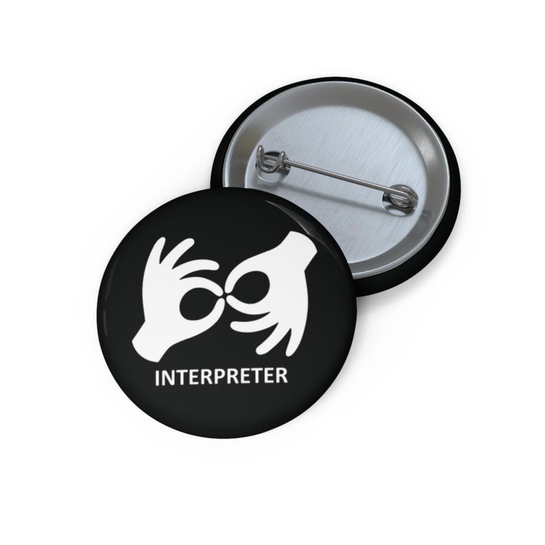 Sign Language Interpreter Button - Etsy