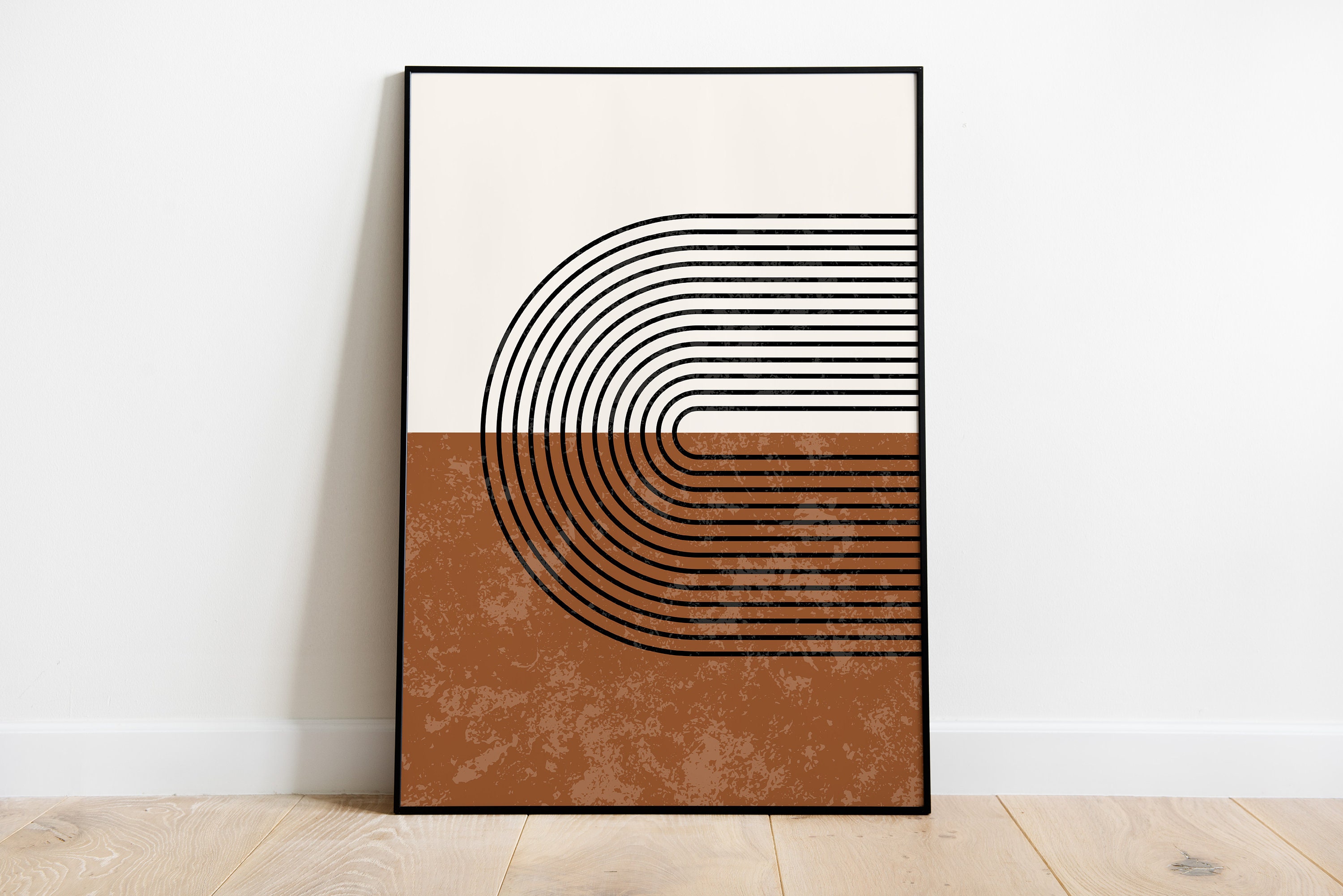 Mid Century Boho Style Art Print Simple Boho Arch Print Modern Bohemian ...