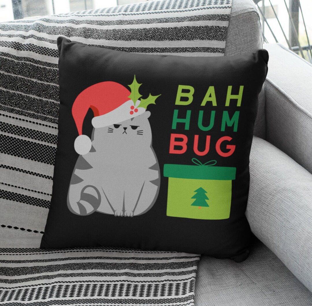 Bah Hum Bug Grumpy Grouchy Cat Christmas Season Festive - Etsy