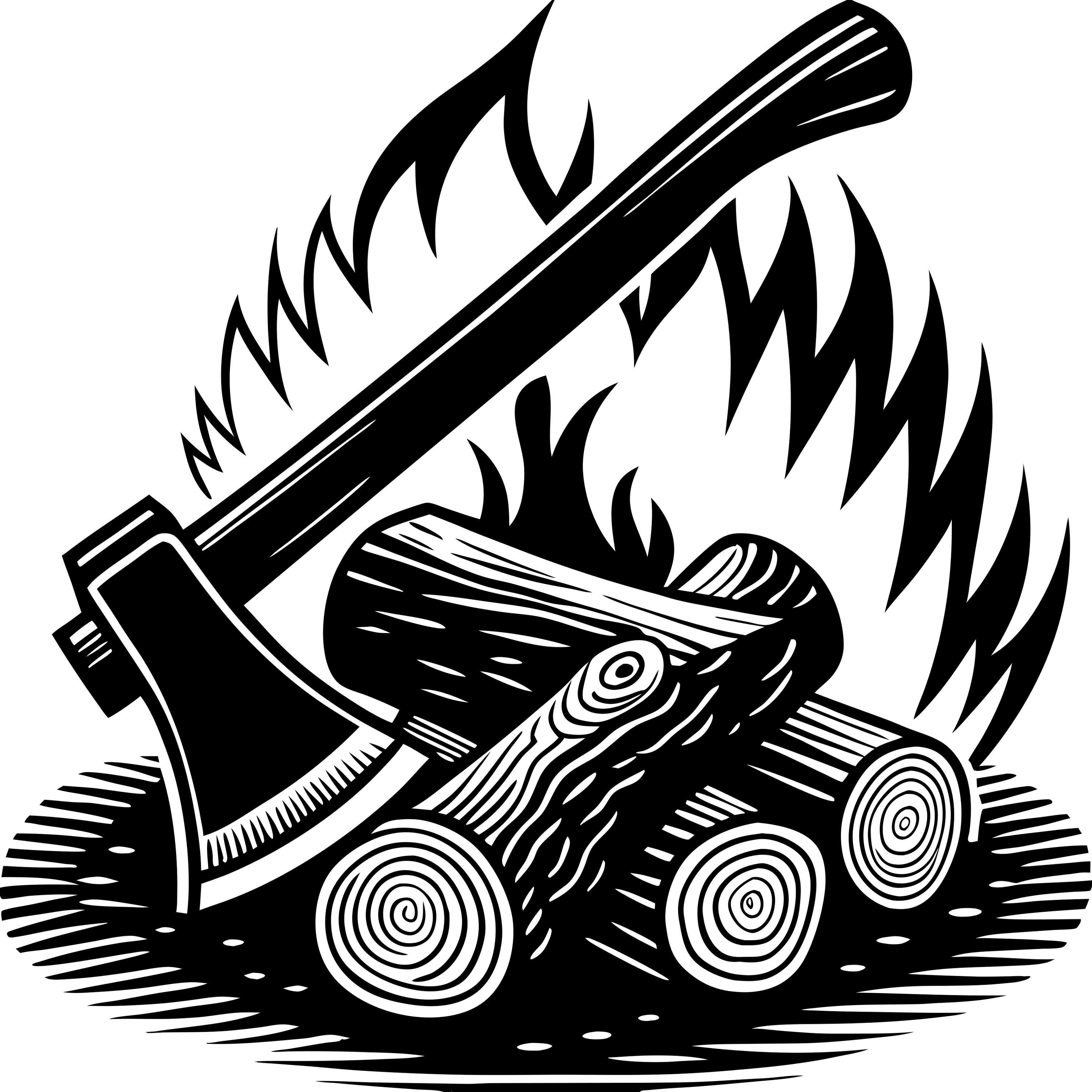 Camping Tools SVG Pack: Rustic Axe, Knife, and Wilderness Graphics for ...