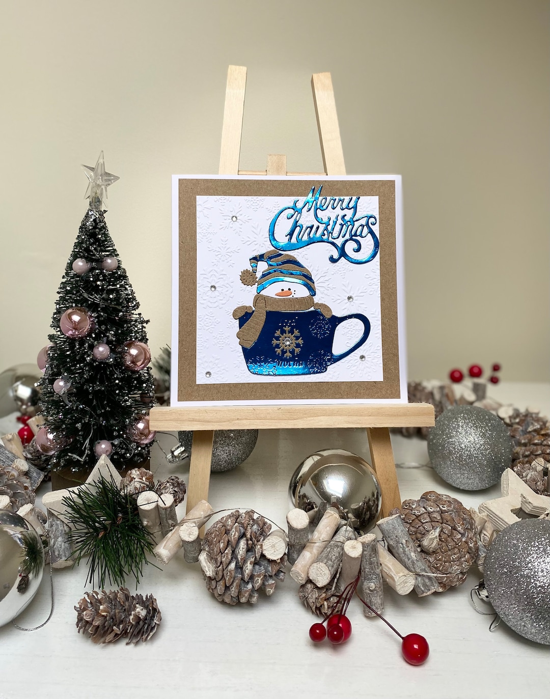 Handmade Christmas Cards, Luxury Christmas Cards, Snowman Christmas ...