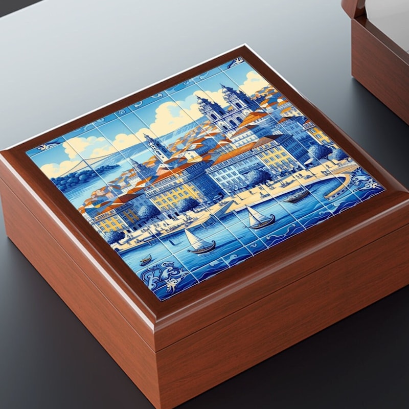 Portuguese Tile Storage - Etsy